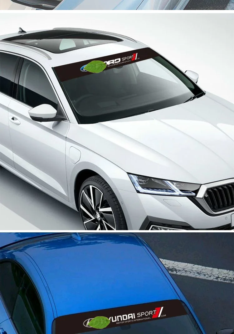 Custom Logo Car Windshield Sticker - Waterproof PVC Vinyl