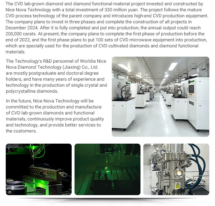 Nice Nova Lab Built Cvd Man Made Diamond Manufacturers For Sale Pink ...