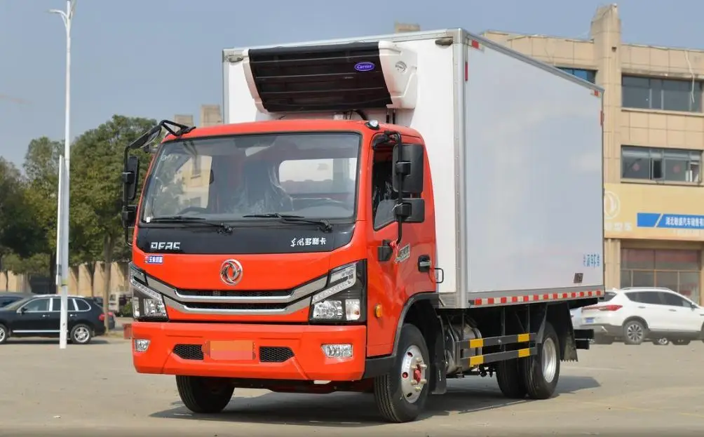 Dongfeng Cargo Box Truck 3000kg Refrigerated Truck Left Hand Drive ...