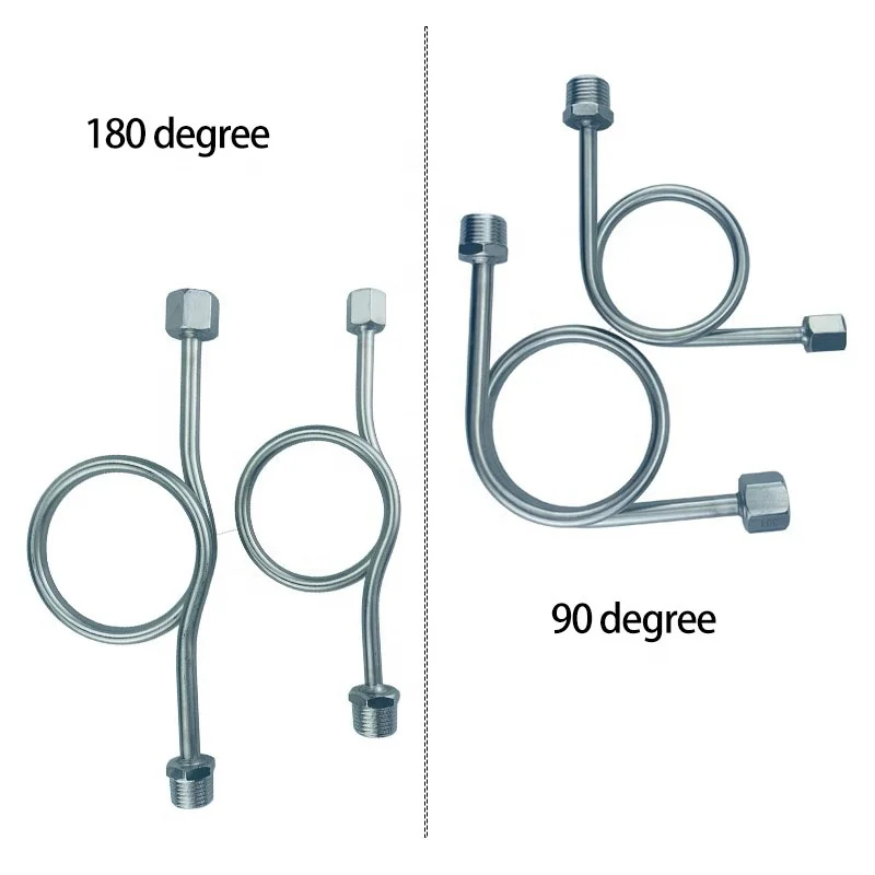 SWAGELOK Type SS Pressure Gauge Coil Syphon Pipe 6000 Psi