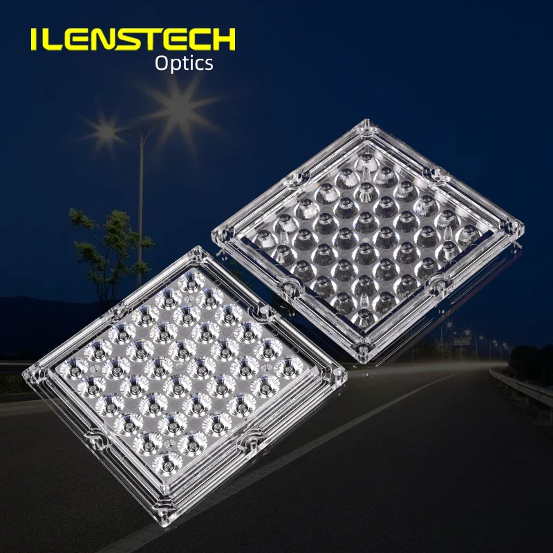 36 Optics 6x6 Square Tir Lens Led Lens Array 15 Degree for Spot Light