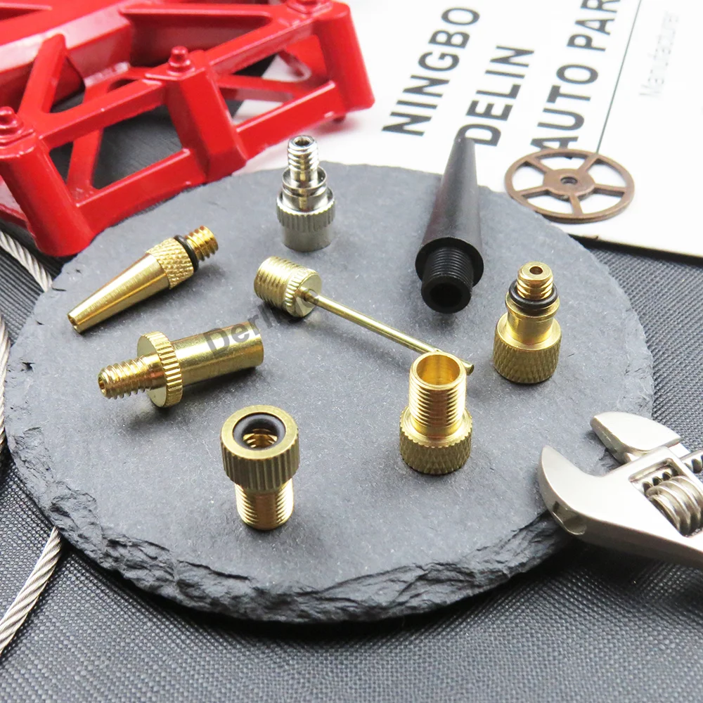 Ball Pump Needle Adapter Kit for Presta & Schrader Valves - Brass ...