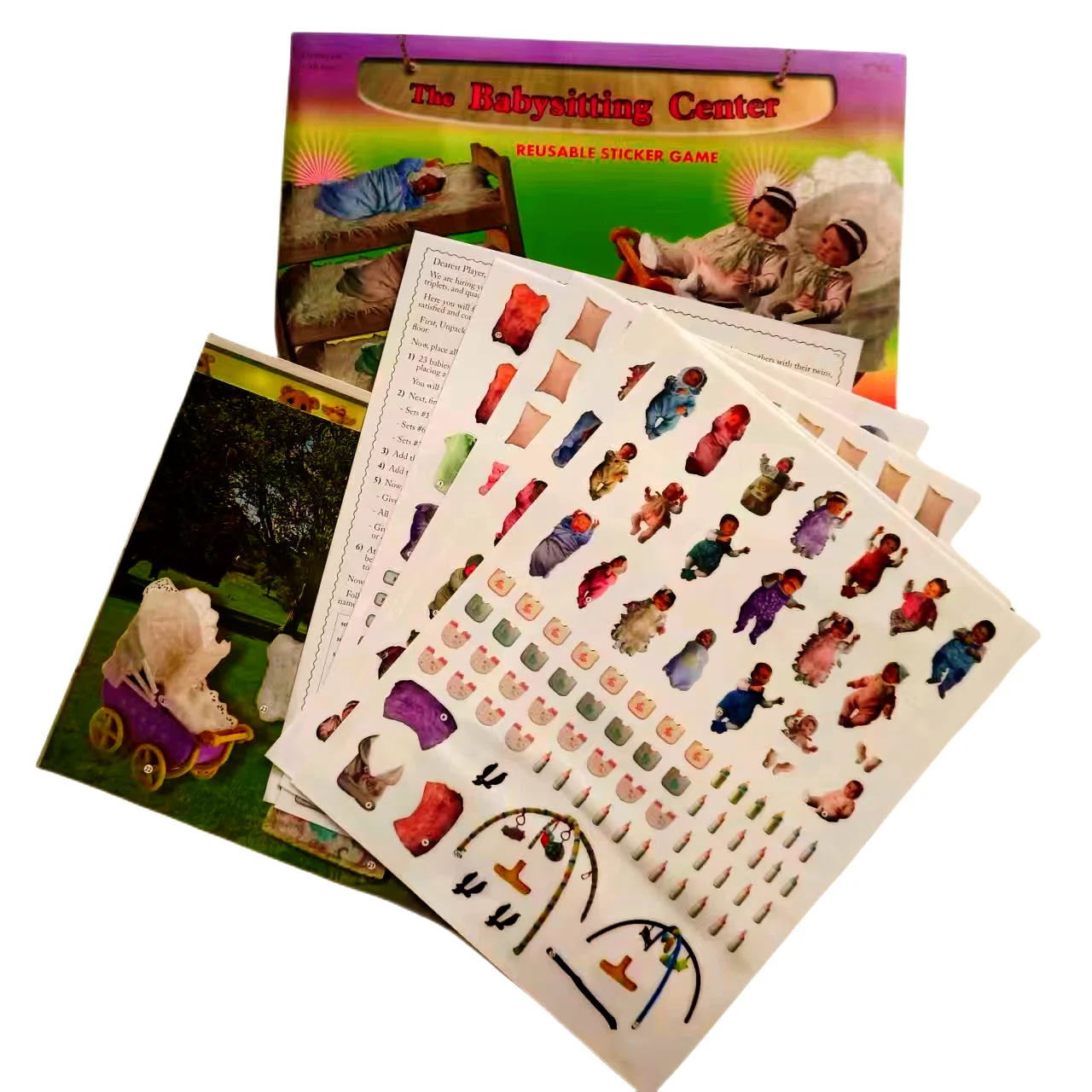 Custom Kids Activity Scenes Stickers - Reusable Fun