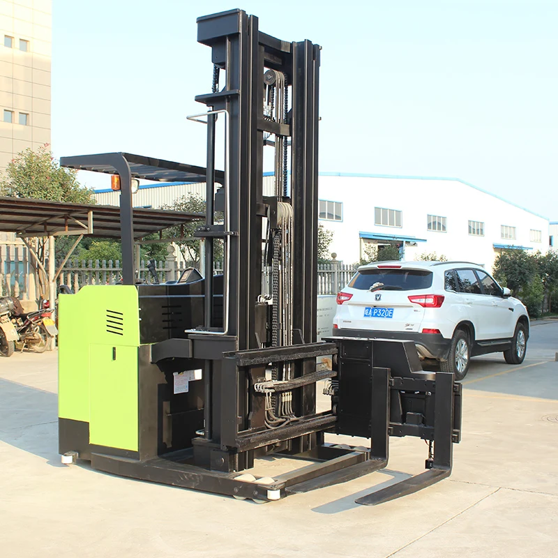 1500kg 10000mm 3 Ways Pallet Stacker Reach Truck Vna Forklift For ...