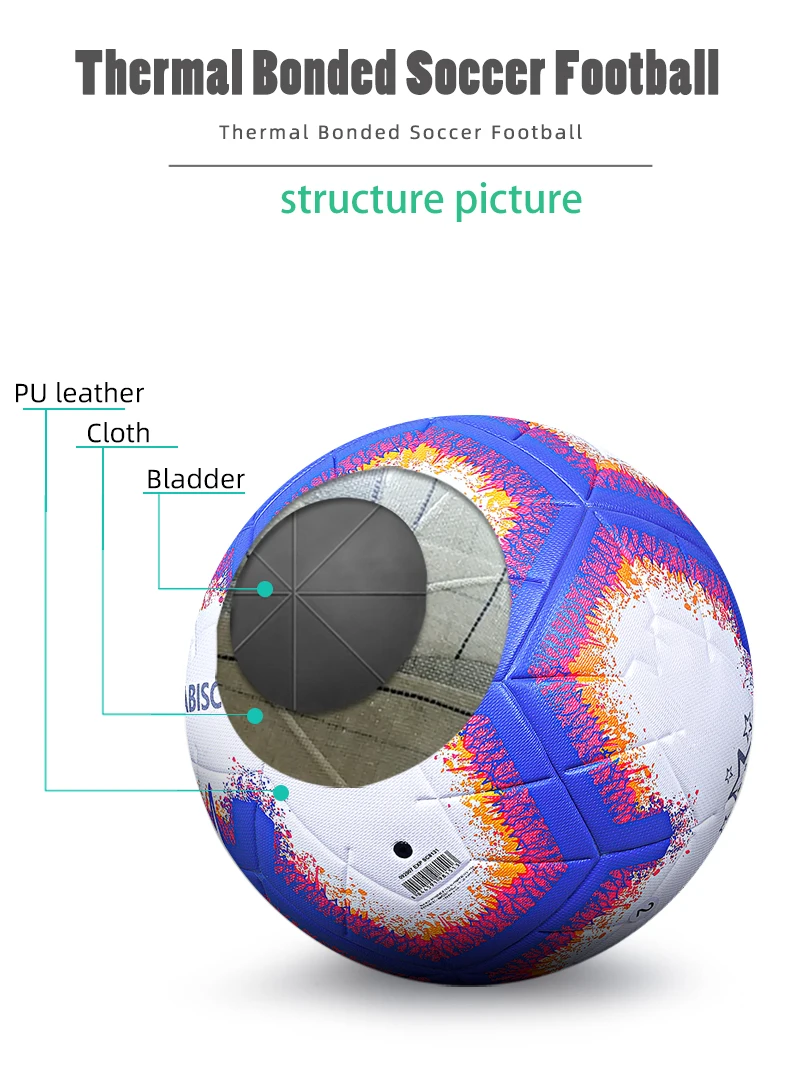 Factory Custom Provided Thermal Bonded Soccer Ball Size 4/5 Pvc/pu ...