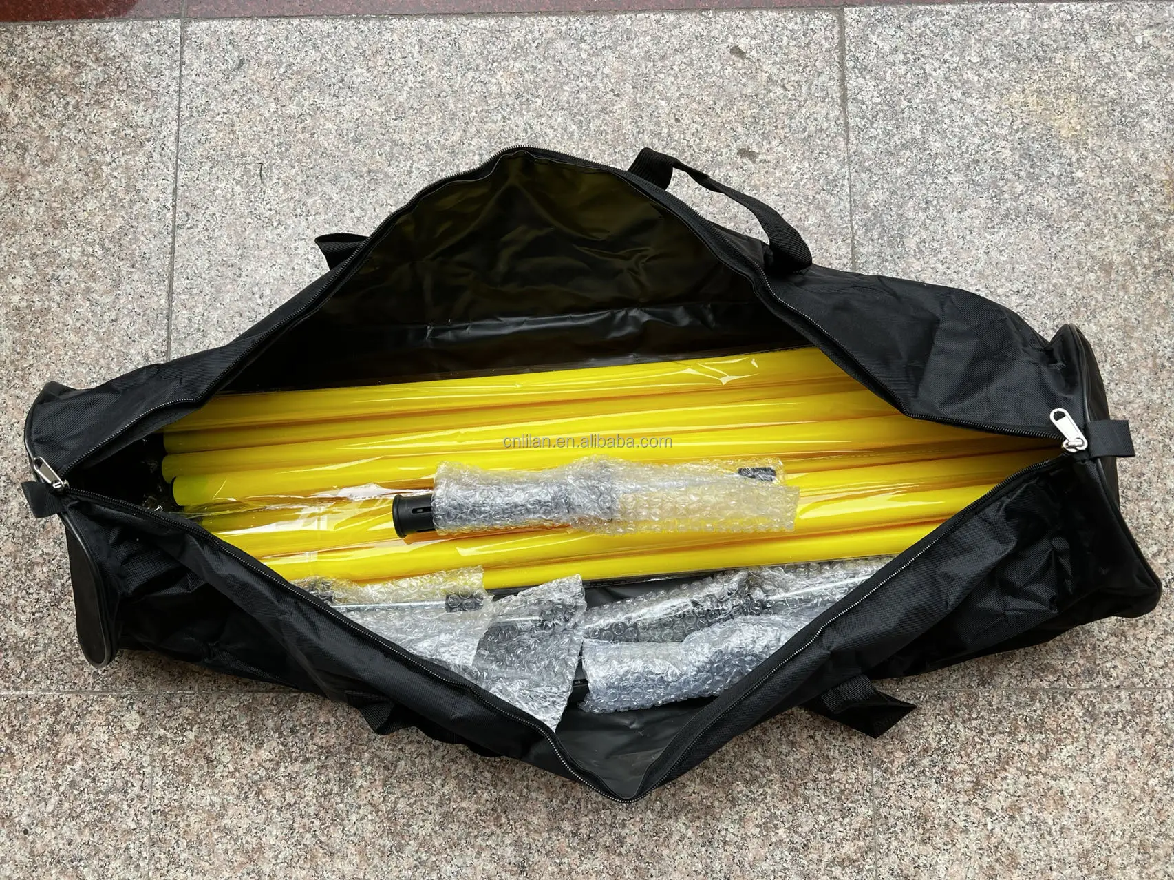 Sports Outdoor Agility Pole with Spring Base Detachable Soccer Agility ...