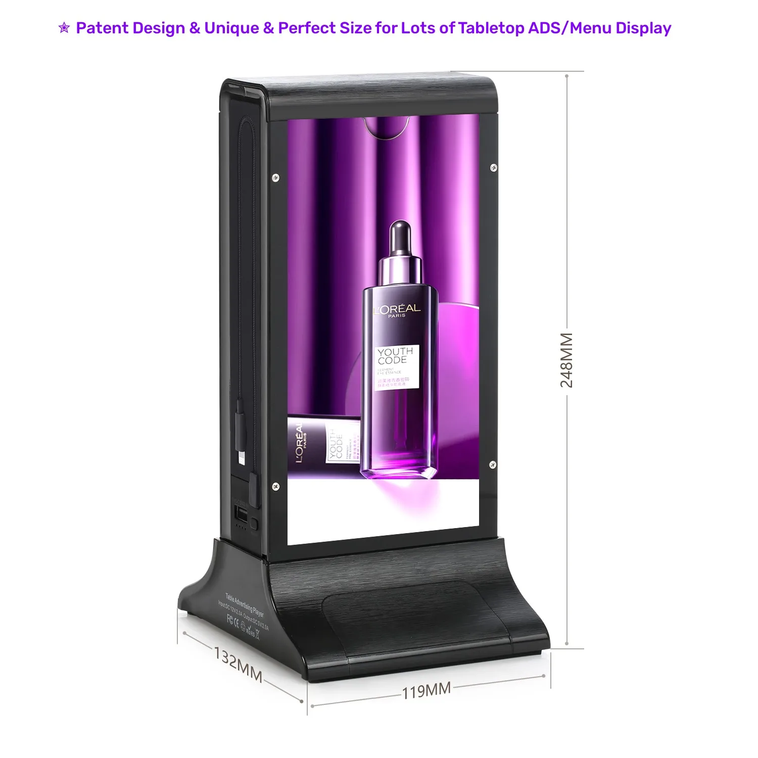 Unique Innovative Restaurant Table Top LCD Digital Advertising Display ...