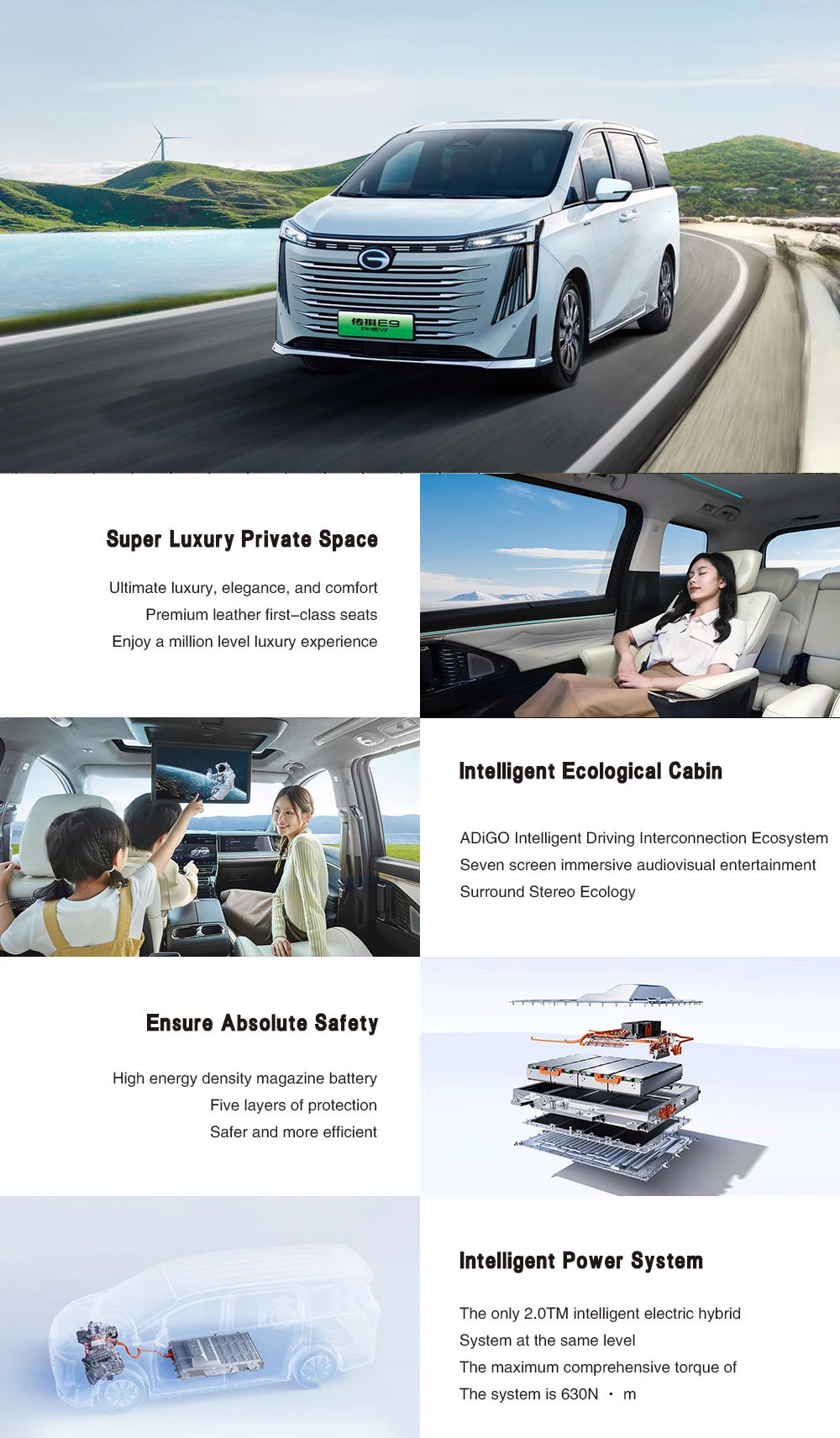 Gac Trumpchi 2023 E9 Champions Electric Front Drive 2-speed Dht - Buy Made In China For Four ...