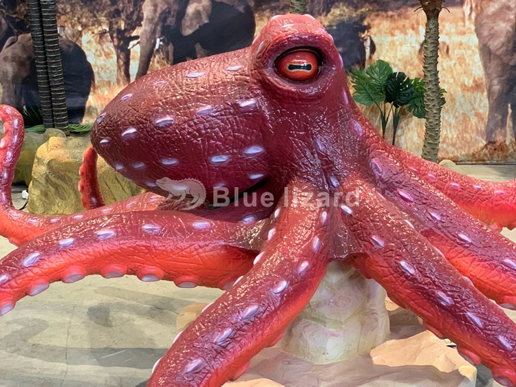 Dynamic Octopus Animatronic Model for Aquatic Displays