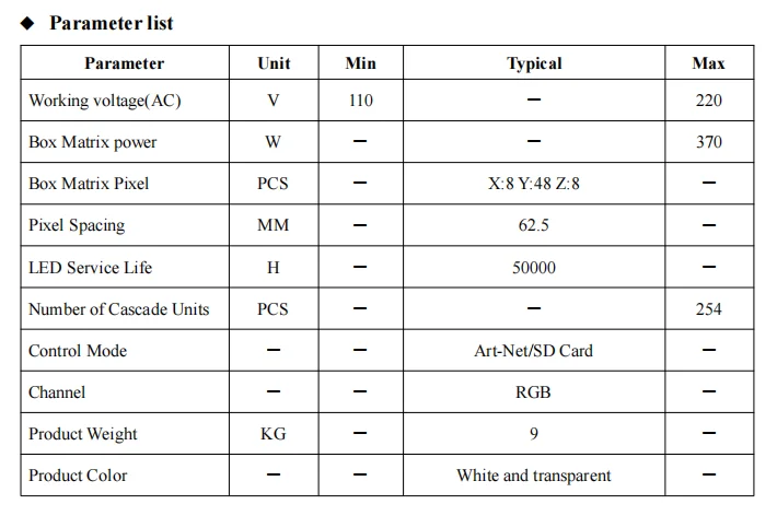 3D Matrix Stage Light DMX LED RGB Matrix Club Disco Ceilling Lights ...