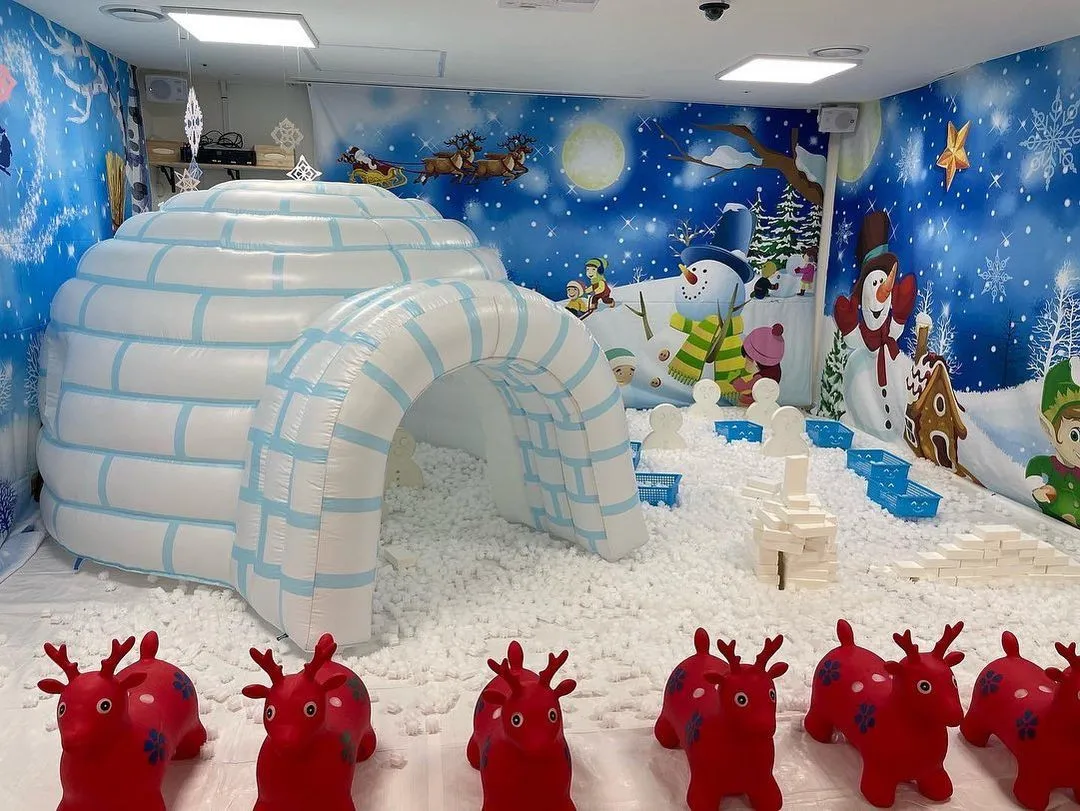 Small Led Lights Air Dome Inflatable Snow Igloo Dome Playhouse ...