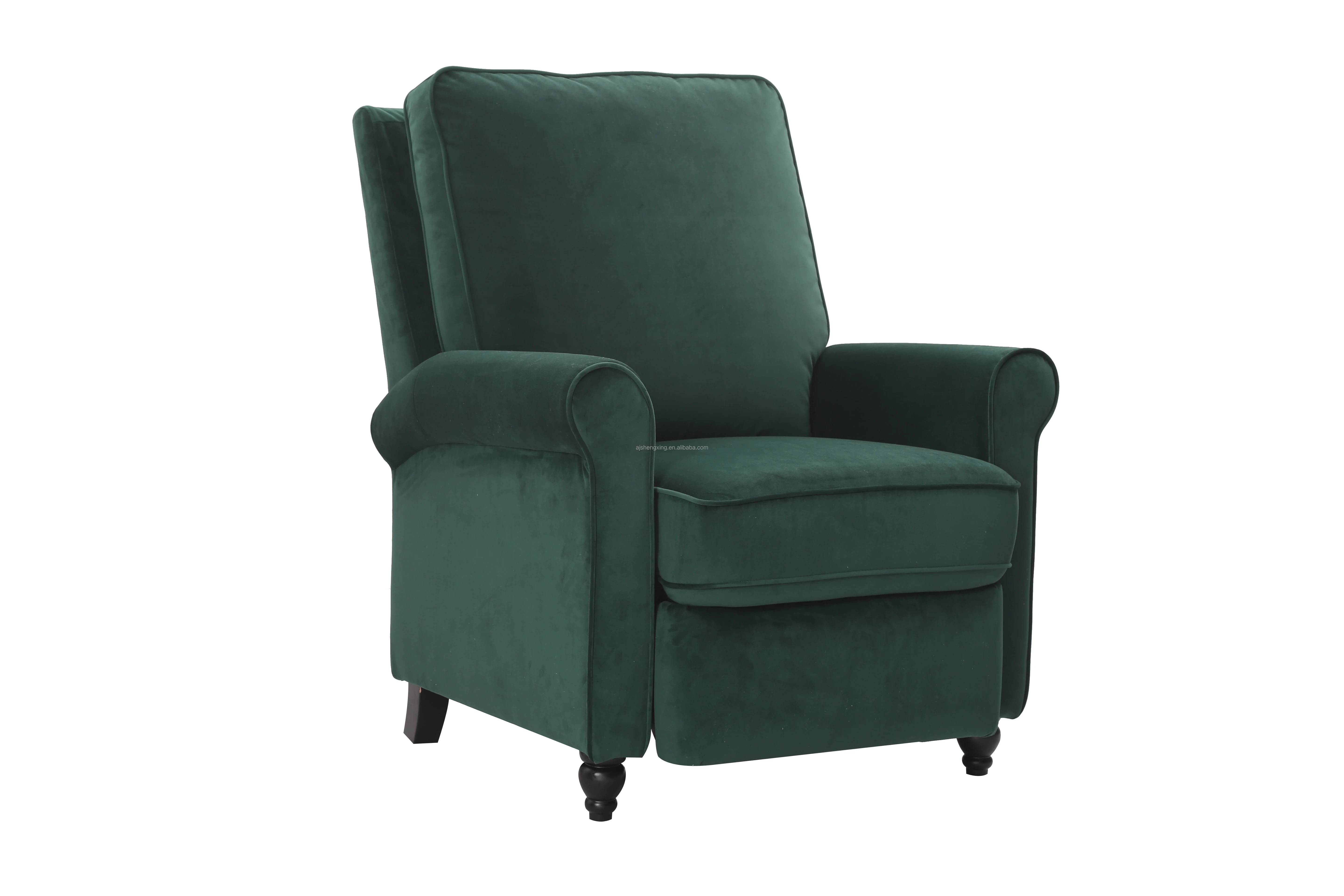 Modern Sx-81204 One Seat Extendable Metal Frame Recliner Push Back With ...