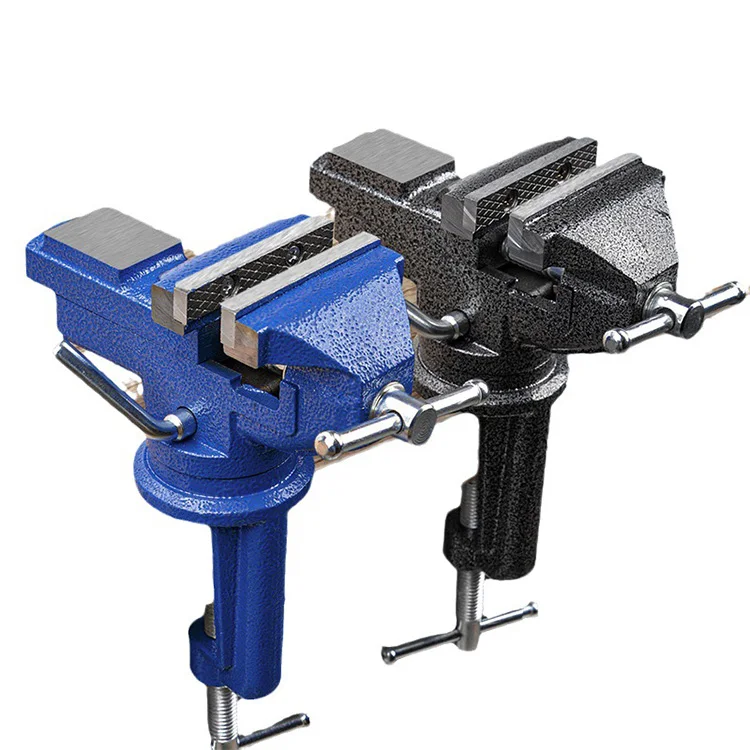 Portable 360° Swivel Table Bench Vice with Rotational Lock Mechanism ...