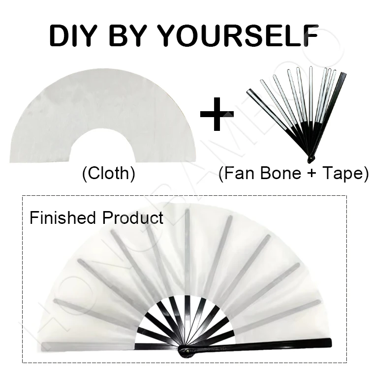 10 Inch Sublimation Blank Clack Folding Fan - DIY Customizable