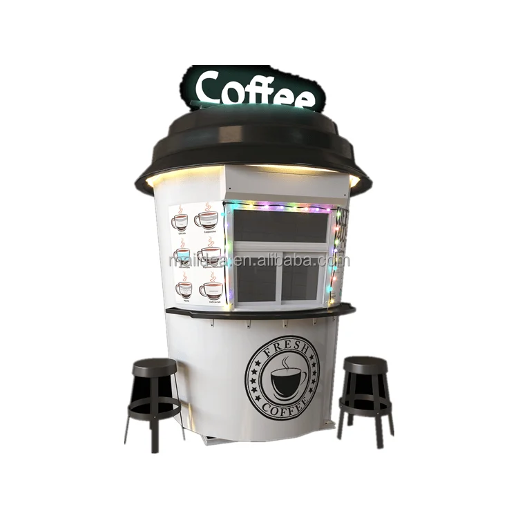 Coffee Cup Shape Outdoor Cafe Shop Kiosk Coffee Booth bar Counter ...