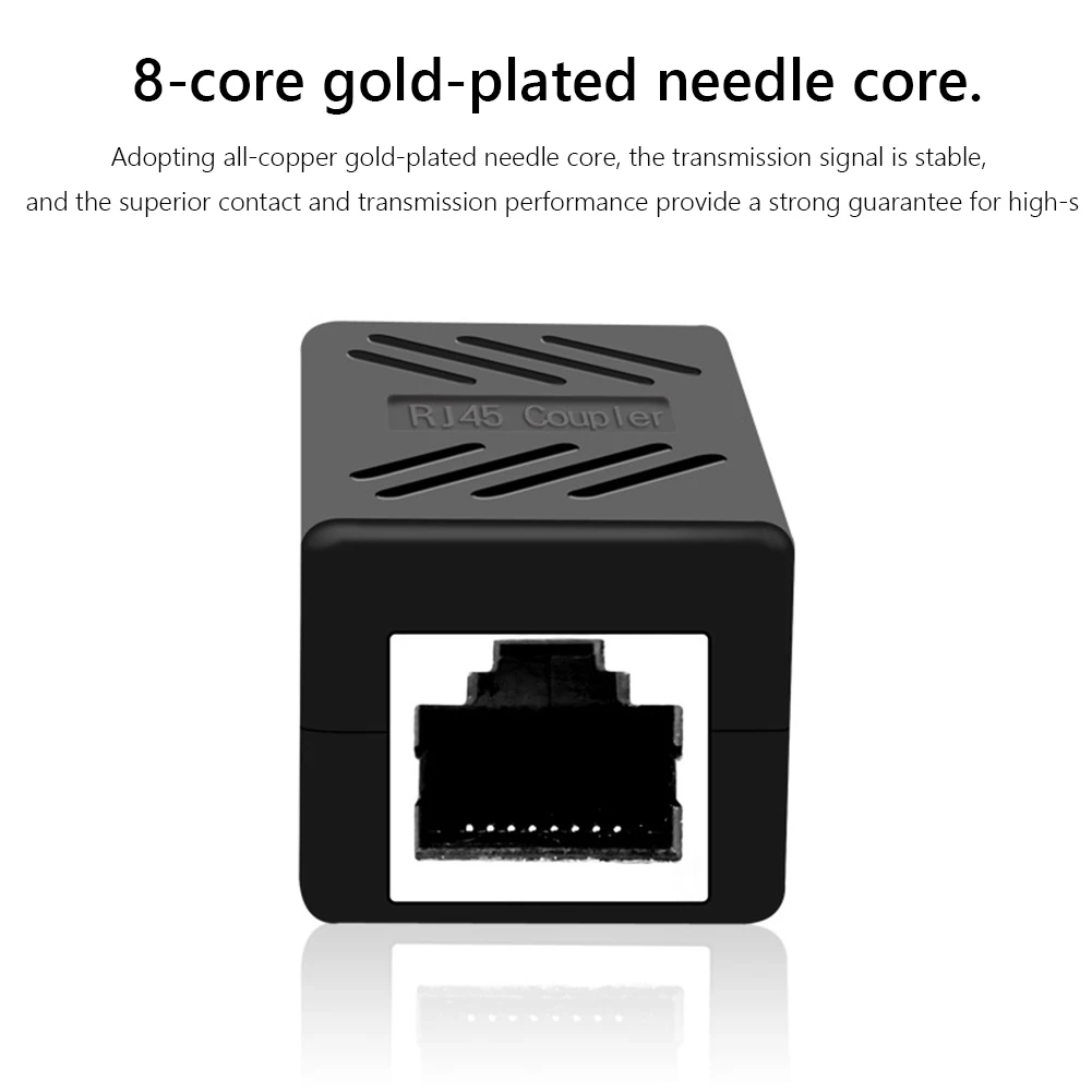 Rj45 Ethernet Cable Coupler Network Lan Connector 8p8c Female To Female ...