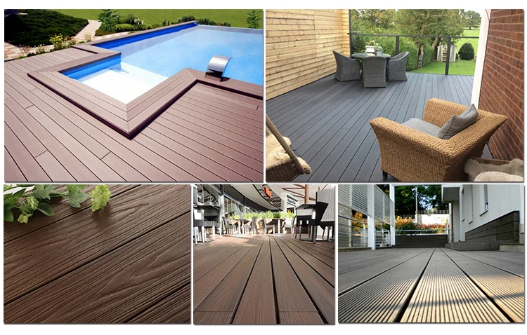 Modern Style Co-Extruded WPC Composite Decking Boards Smooth Outdoor ...
