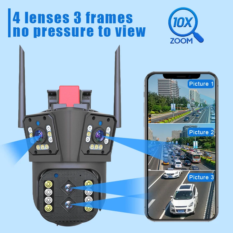 8k Wireless P2P CCTV IP Camera with Optical Zoom & Tracking