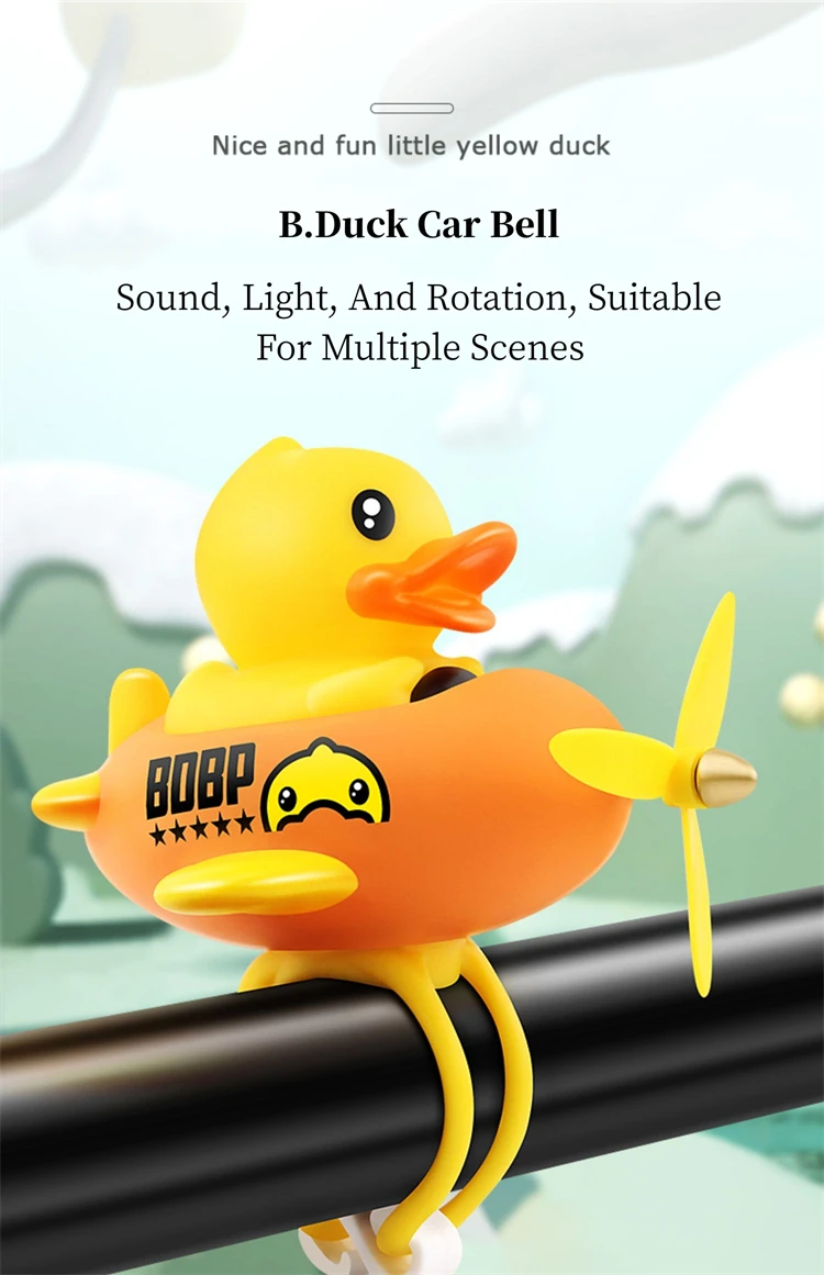 B.duck Children's Bicycle Light Bell Net Red Decorative Kid's Ride-on ...