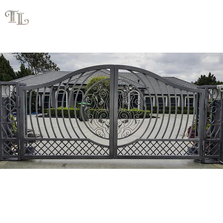Alibaba.com: Wrought Iron Villa Courtyard Gates, Luxury Garden Entry ...