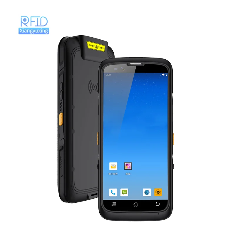 1d 2d Barcode Rugged Industrial Android Rfid Reader With Hd Screen For ...