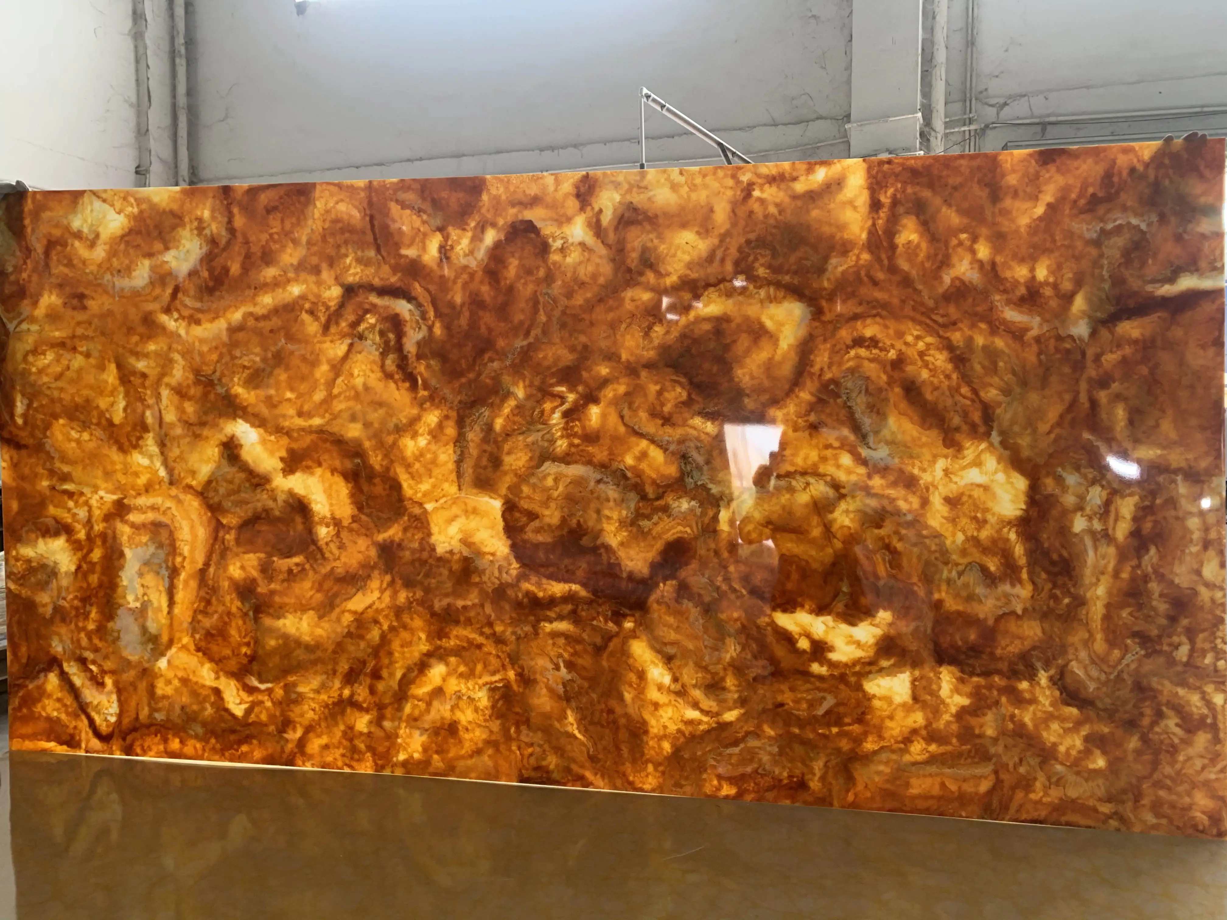 Translucent Artificial Onyx Marble Sheet - Luxury Backlit Slab for ...