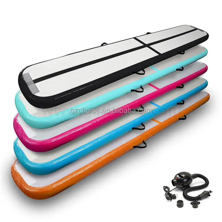 Blue Pink Balance Beams Inflatable Tumbling Products Holiday Gymnastics ...