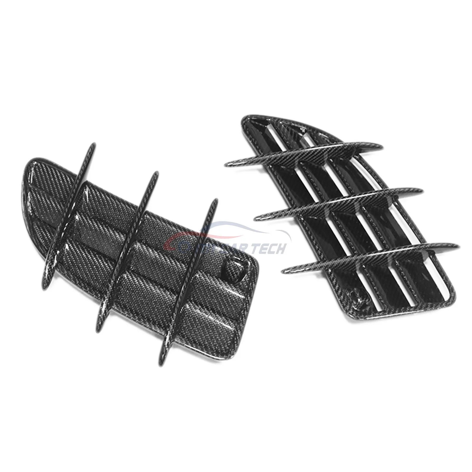 Carbon Fiber Engine Hood Air Vents for Mercedes SLK55