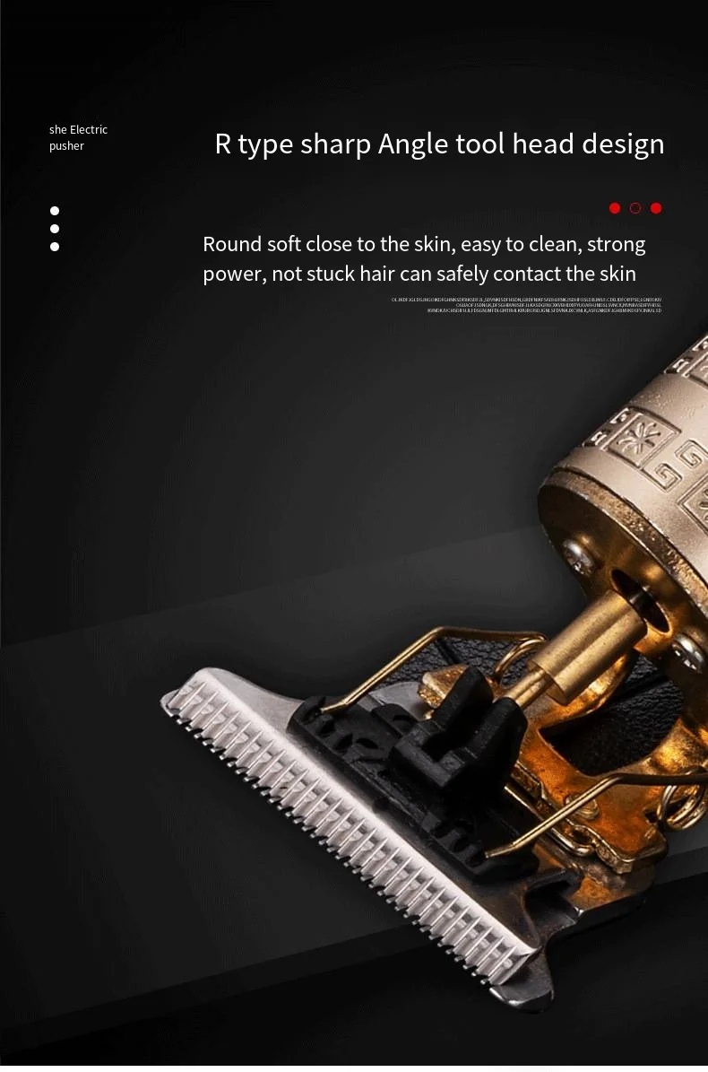 Professional T9 Rechargeable Cordless Electric Blade Beard Trimmer Hair ...