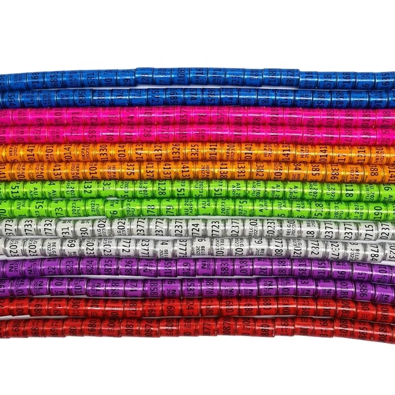 Custom Carrier Homing Racing Pigeon Foot Bands Chip Pigeon Rings With ...