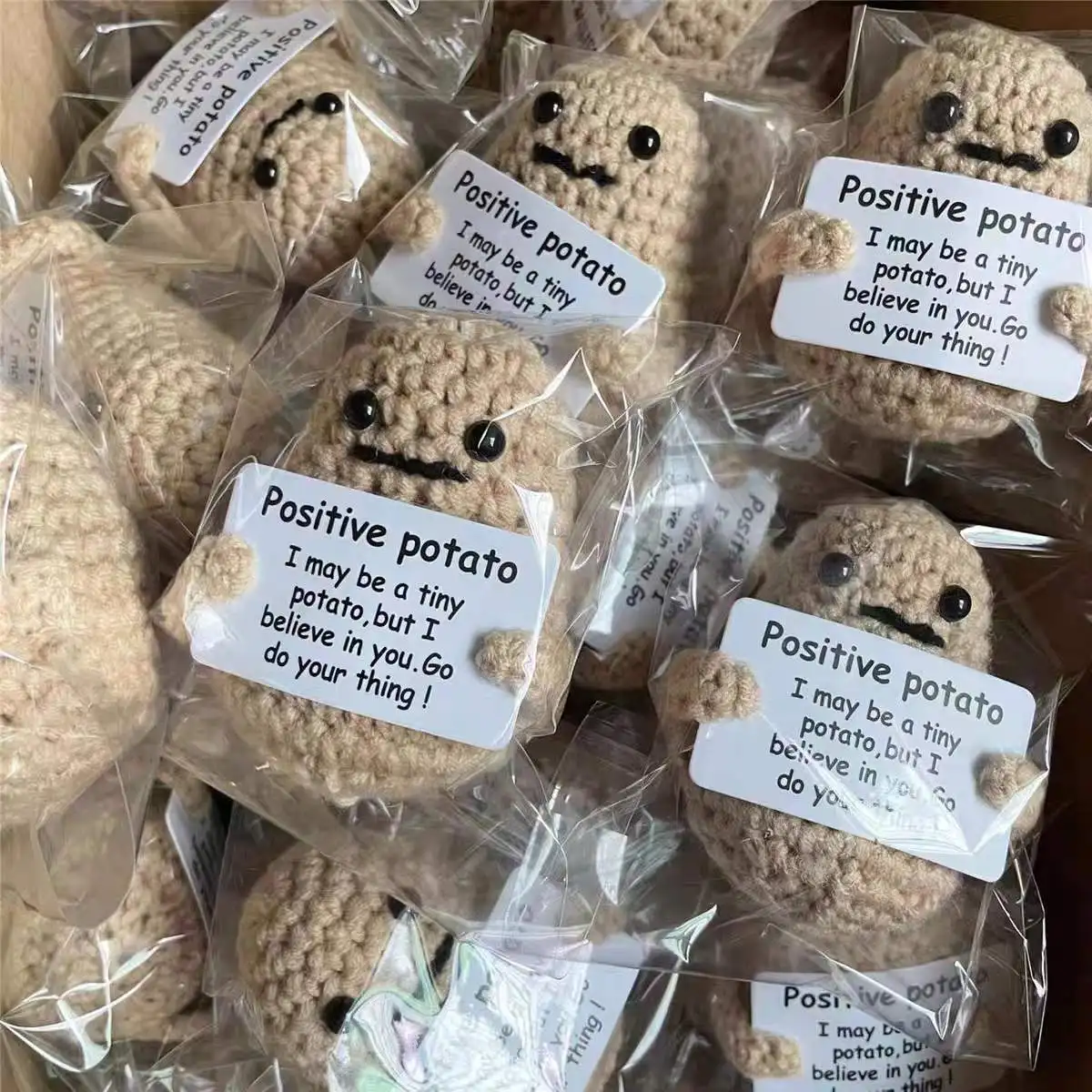Funny Positive Potato Hand-Crocheted Dolls - Wholesale