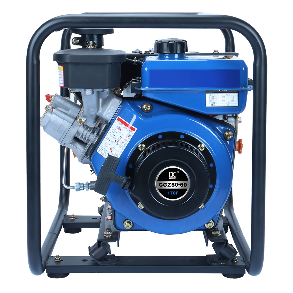 Dinking 2" Diesel Pump Clean Water Small Portable 2 Inch 231cc Diesel ...