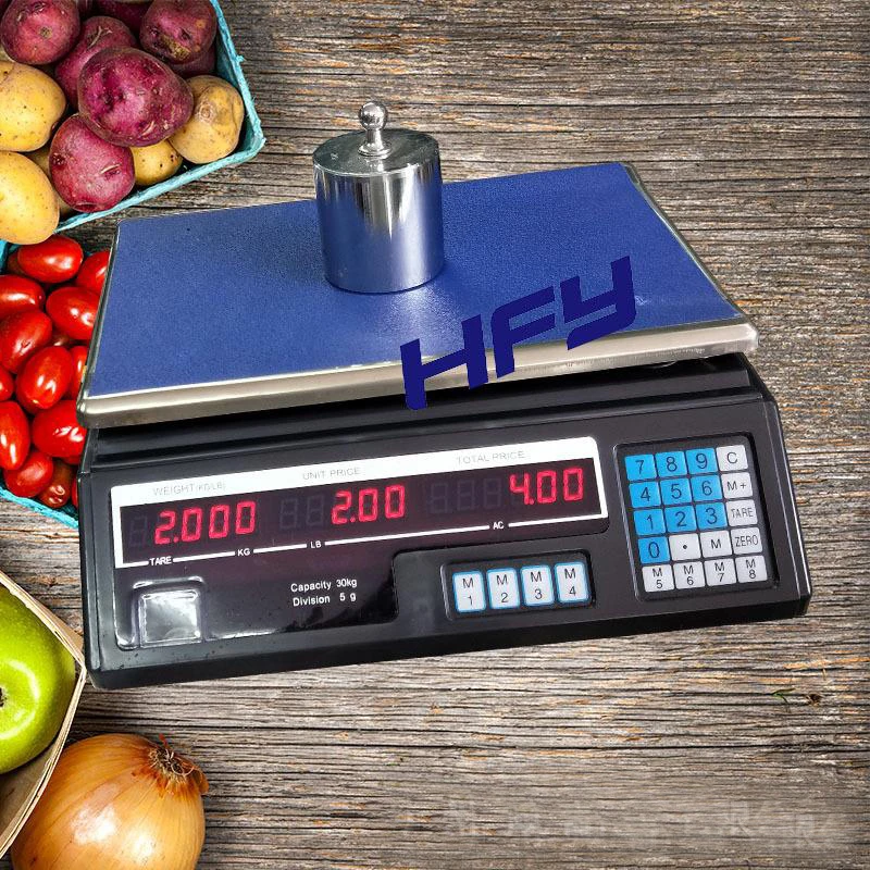 30kg 40kg High Precision Digital Weighing Scale for Market