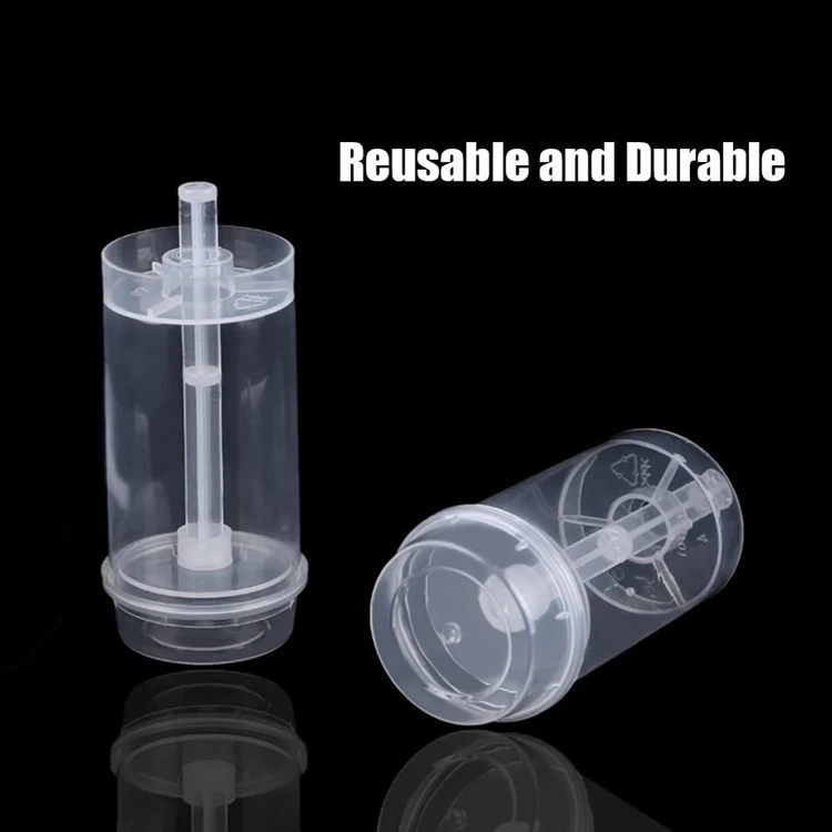 Confetti Poppers Clear Sticks Cake Pops Shooter Plastic Round Shape ...