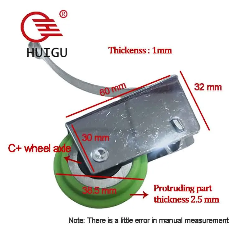Silent & Durable Sliding Door Bottom Wheels for Closets