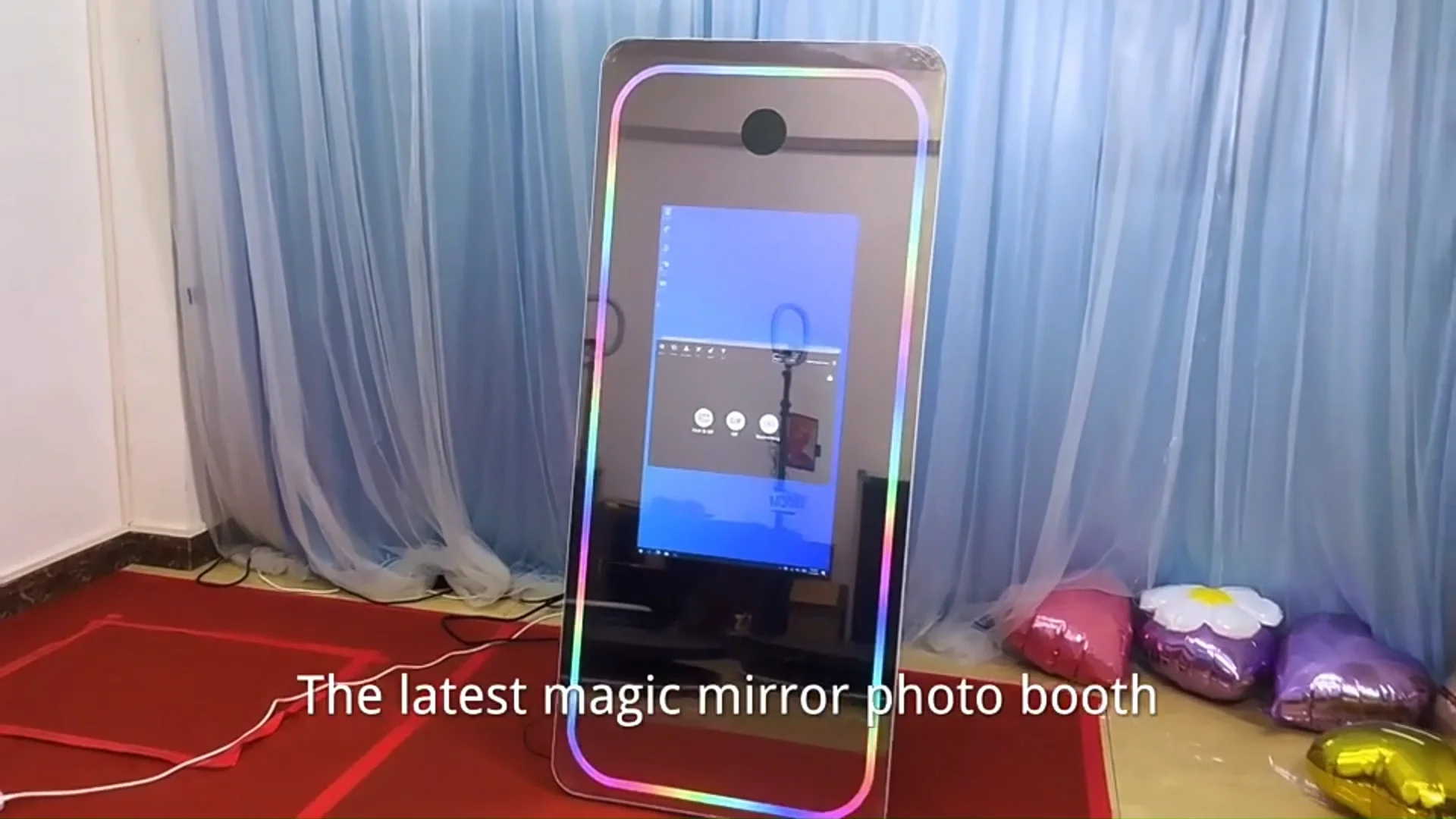 2023 Touchscreen Selfie Magic Photobooth Mirror Machine Beauty Mirror ...