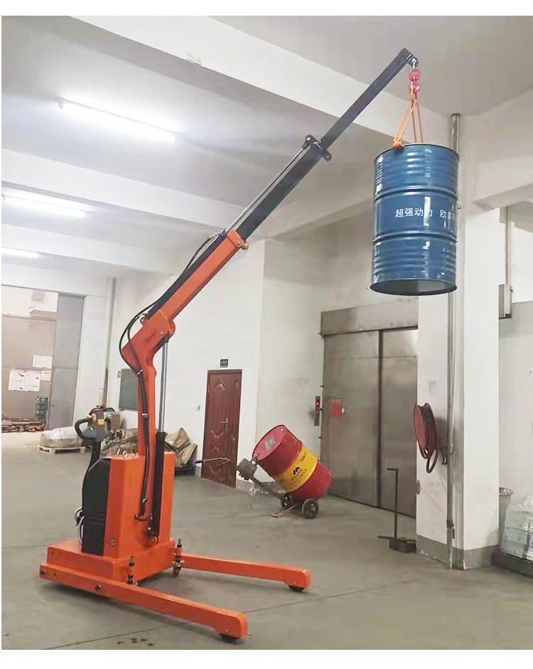 200kg 300kg 500kg 800kg 1000kg Hand Operation Mobile Mini Crane ...