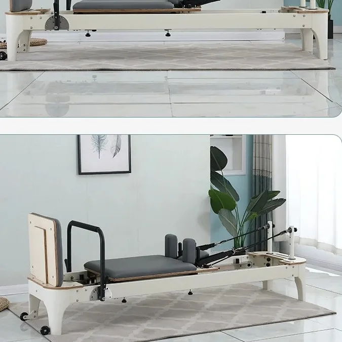 Pilates Equipment Gym Core Bed Solid Wooden Studio Fitness Yoga White ...