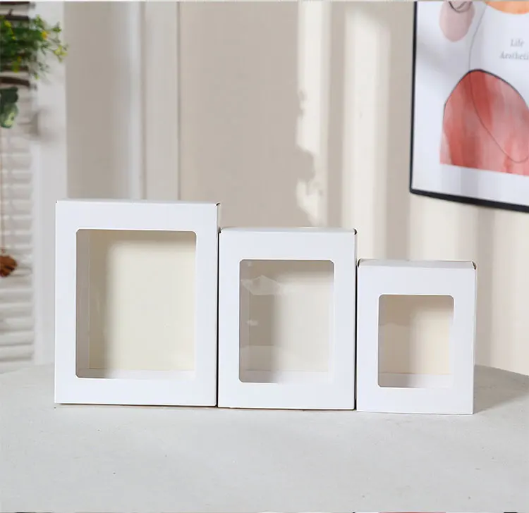 Customized Product Packaging - Small White Box with Window