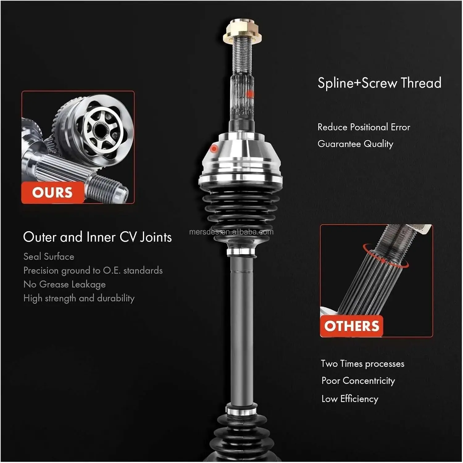 2017-2021 Land Rover Range Rover Front Left CV Axle Assembly Steel ...