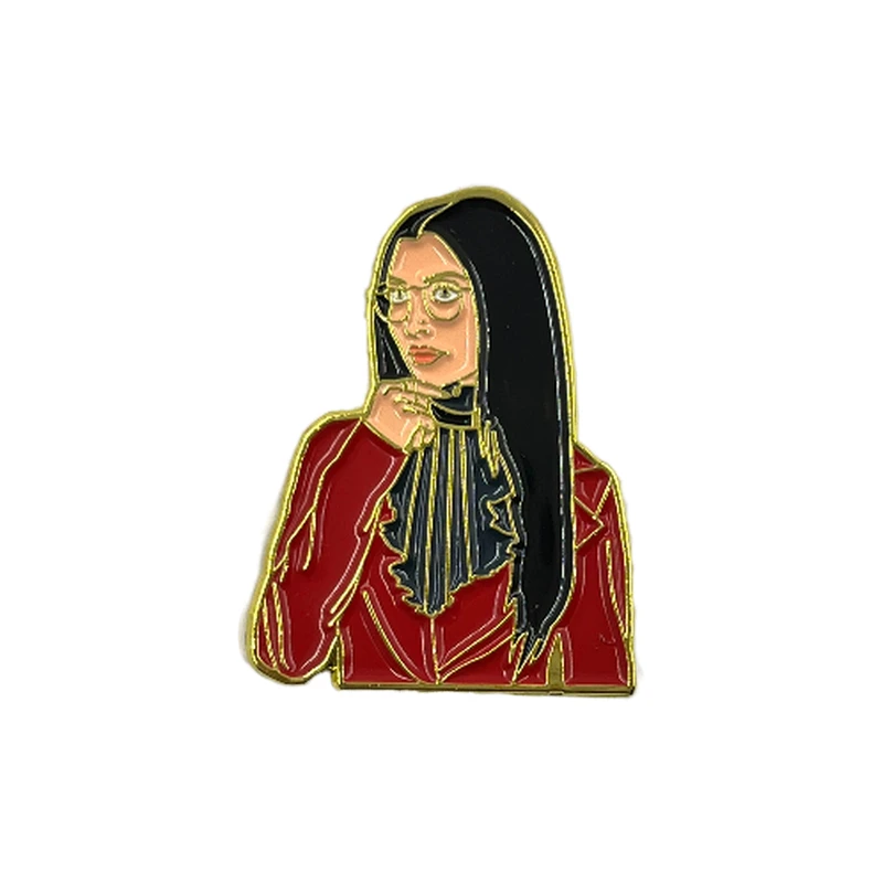 Star Badge Soft Enamel Pin Badges With Silk Screen Printing Magnetic ...