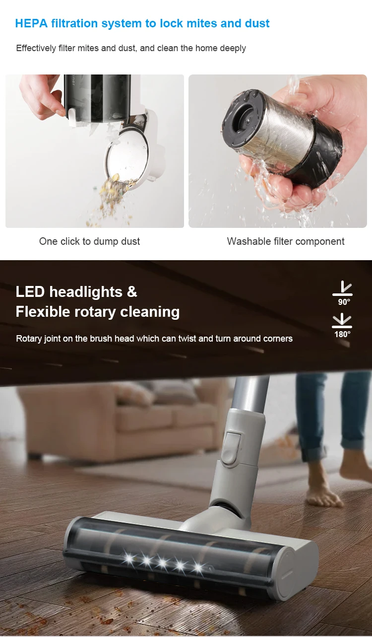 Q8 Cordless Carpet Room Home Office Other Battery Powered Stick Vacuums ...