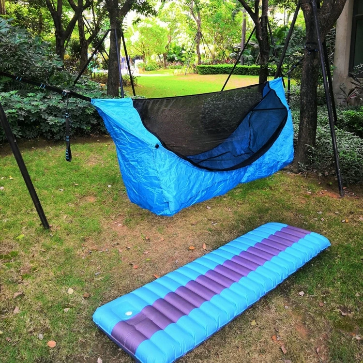 Outdoor Anti-mosquito Rainproof Floating Tent Hammock + Mosquito Net ...