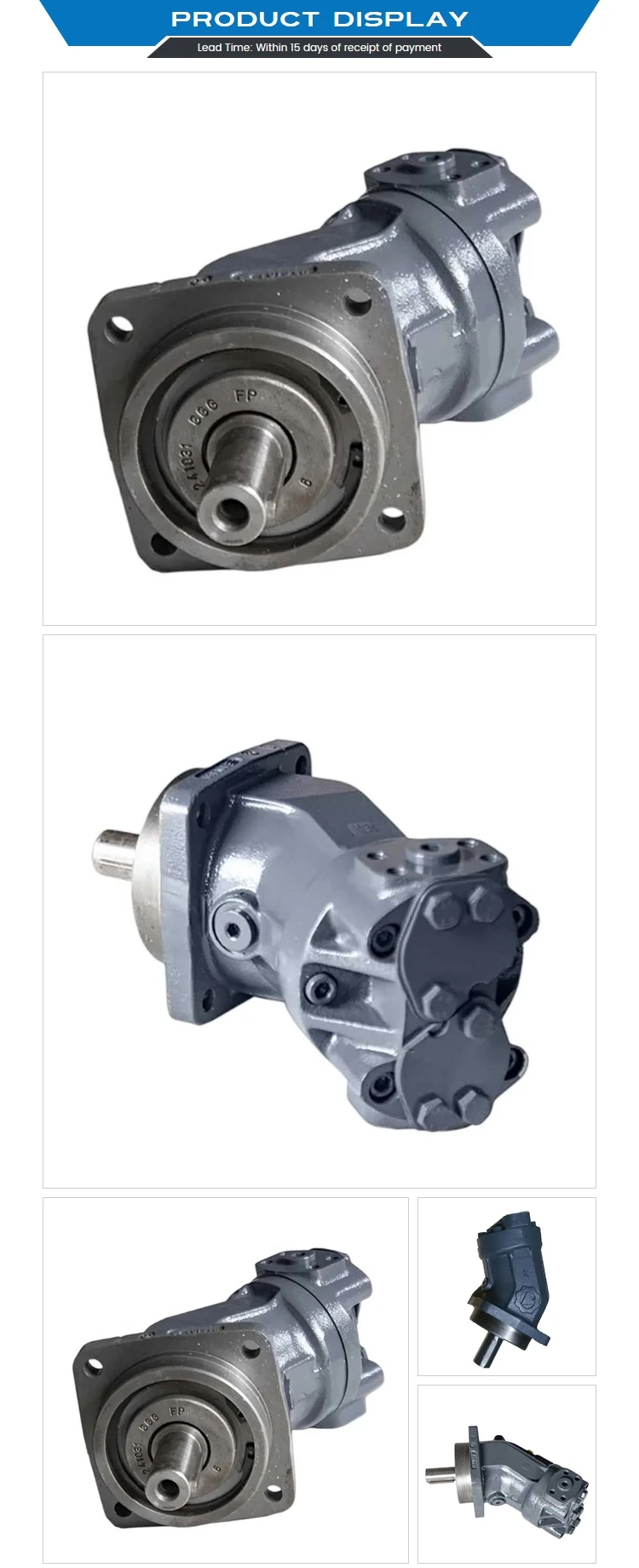 Topone Hydraulic Axial Piston Motor A2f A2fm A2fm12/32/45/63/90/61w ...