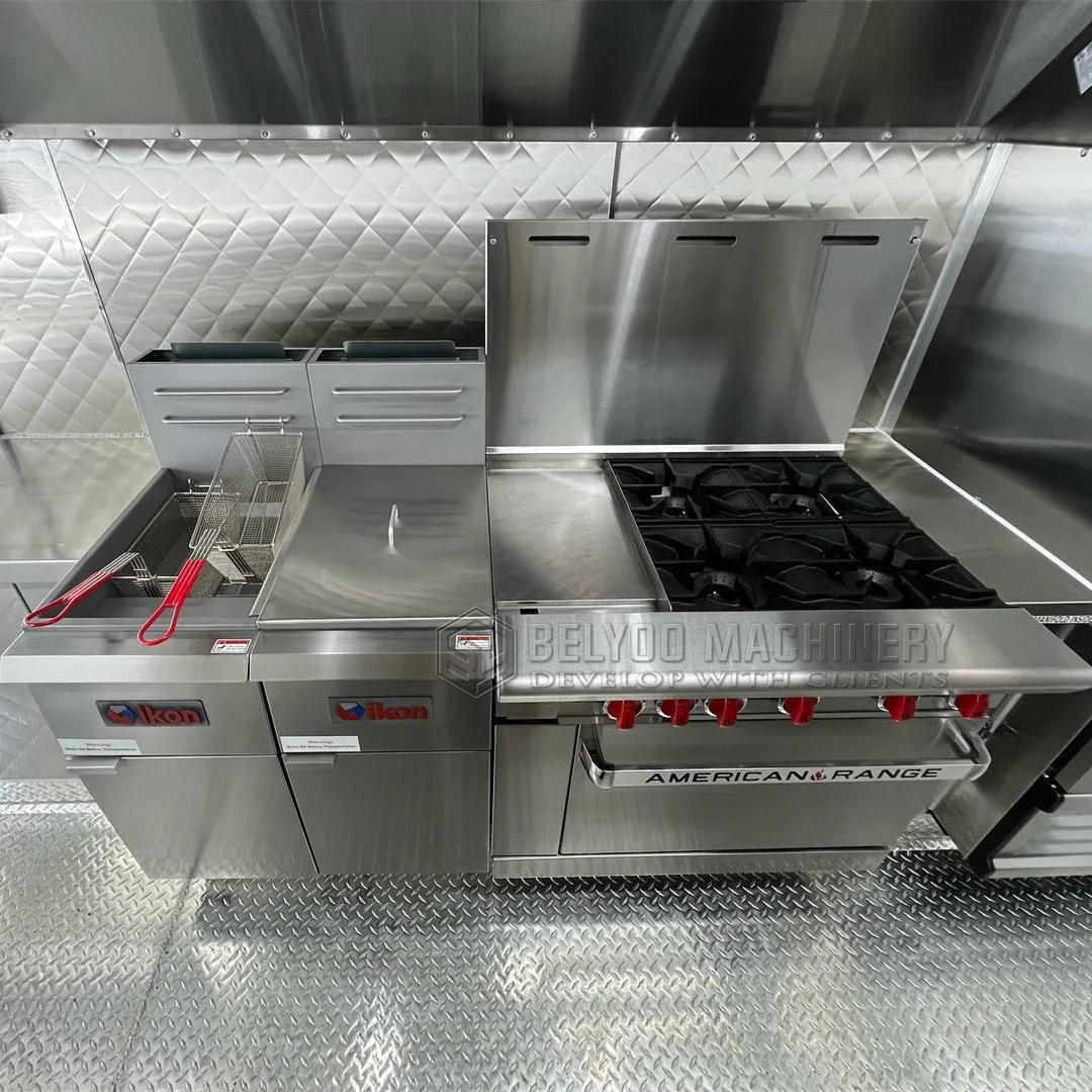 2024 New Design Food Truck With Full Kitchen Food Trailer Ice Cream ...