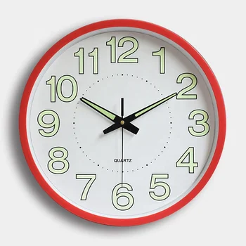 12inch Customizable Wall Mount Glowing Big Numbers Fancy Wall Clocks ...
