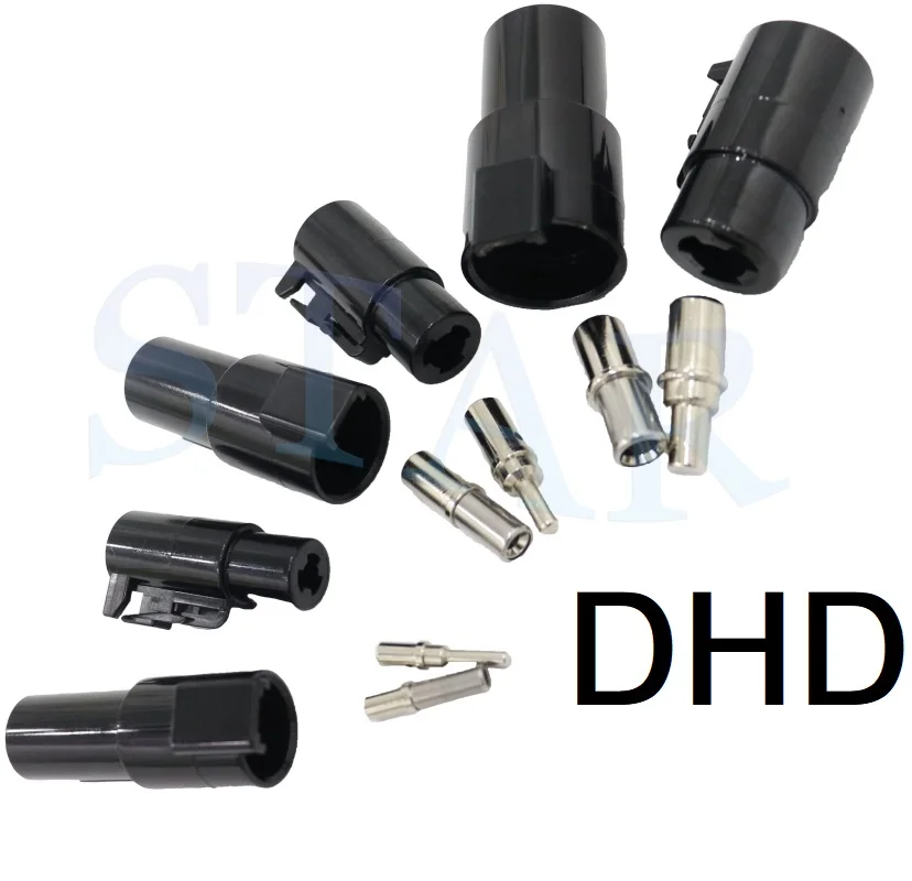 6 Pin Black DEUTSCH DT13 Series Right Angle DT PCB Header DT Connector ...