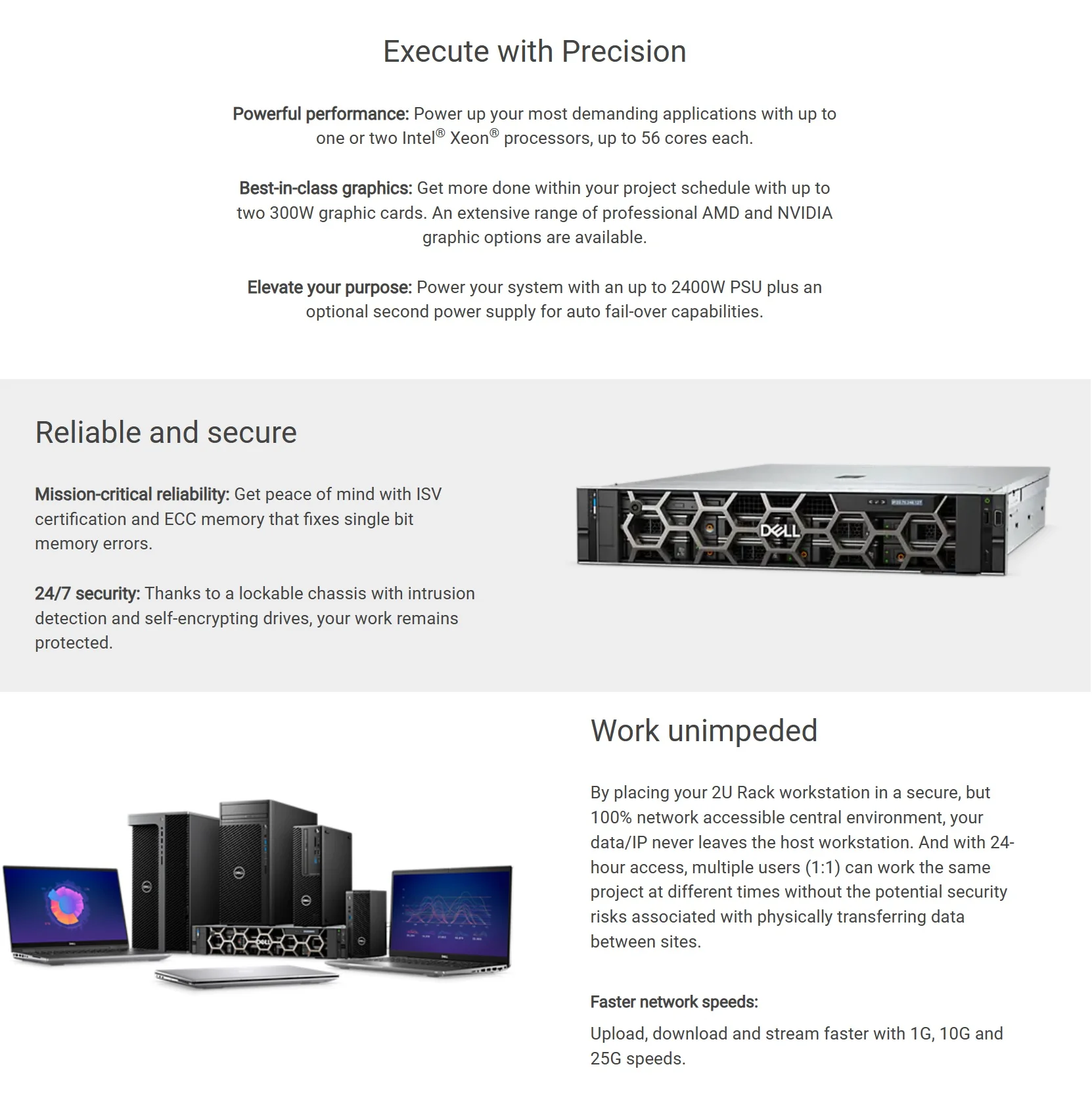 DELL Precision R7920 Workstation - High Performance Rack