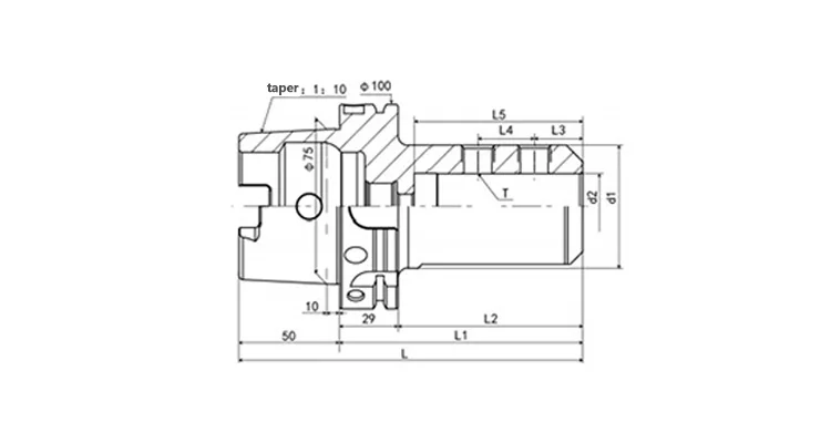 High Speed Balanced Hsk100a-sln Side Lock End Mill Holder Turning ...