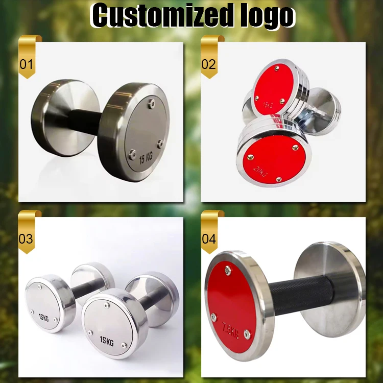 Wholesale Custom 25 Pound Rotating Electroplated Dumbells Free Weights ...